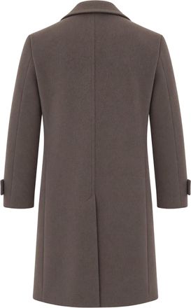L.B.M. 1911 Double-Breasted Virgin Wool Coat - Brown