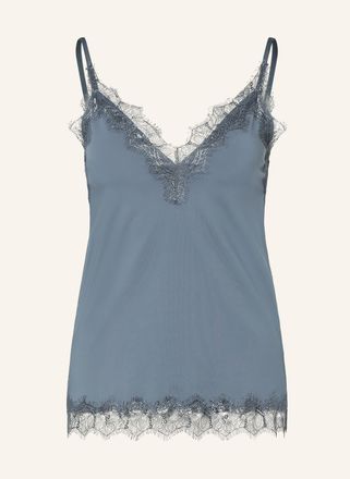 Rosemunde Top Billie Mit Spitze blau