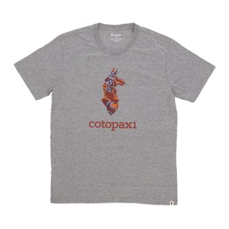 Cotopaxi Lama Print T-Shirt Heather Gray Herren - - Tops - Herren - Grau - L