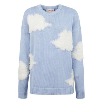 Fiorucci Pastellblauer Cloud Sweater - - Knitwear - Damen - Blau - XS