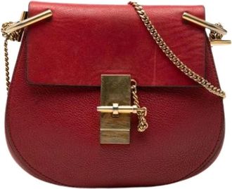 Chlo&eacute; Pre-owned Drew Sac bandouli&egrave;re - Femme - Pre-owned - Rouge - Taille: ONE Size