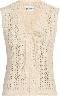 Object Top en maille de coton m&eacute;lang&eacute;