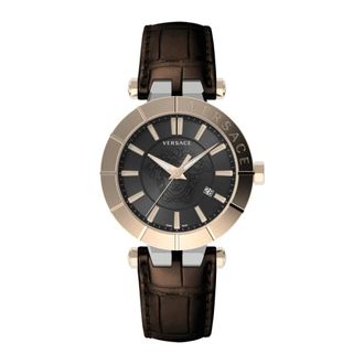 Versace V-Race Restyling Lederarmband Uhr - - Accessories - Herren - Mehrfarbig - ONE SIZE