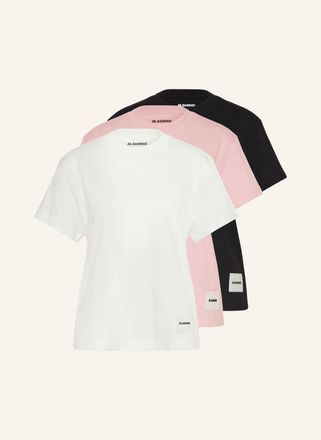 Jil Sander 3er-Pack T-Shirts rosa