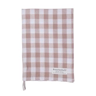 Krasilnikoff Geschirrtuch - Large Checkered/Groß Kariert, (Dusty Rose)
