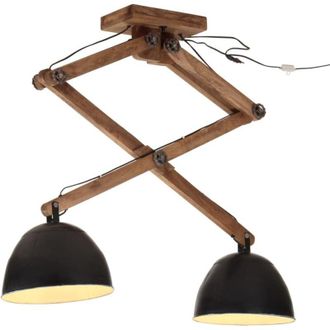 vidaXL Plafonnier 25 w noir 29x18x85 cm E27 Vidaxl