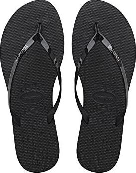 Havaianas You Metallic, Sandales Confortables, Élégantes et Polyvalentes, Fines Lanières à Finition Métallisée, Petit Talon, Femme