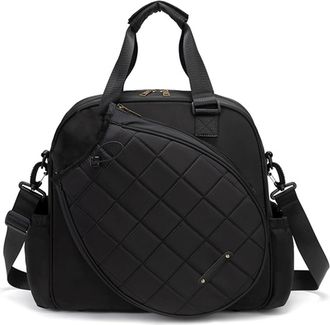 Generico Badmintonschl&auml;gertasche, Tennisschl&auml;gertasche | Badminton-Tasche mit gro&szlig;er Kapazit&auml;t | Schl&auml;gertasche mit verstellbarem Riemen, Griff, anpassbar an d