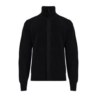 Woolrich Cardigan mit Rollkragen und durchgehendem Rei&szlig;verschluss - - Knitwear - Herren - Schwarzk - M