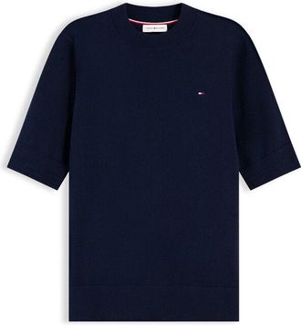 Tommy Hilfiger Damen Strickshirt aus Baumwolle