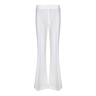 Blanca Vita Femme, Pantalons, Blanc, Taille: 46 FR Pantalon Blanc &Eacute;vas&eacute; Style &Eacute;l&eacute;gant