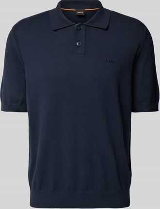 Boss Orange by Hugo Boss Regular Fit Poloshirt mit Label-Stitching Modell Asac