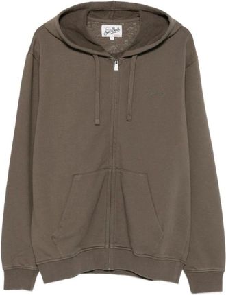MC2 Saint Barth Homme, Sweatshirts et sweats &agrave; capuche, Brun, Taille: M Danny Zip Sweat &agrave; capuche