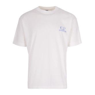 C.P. Company 30/1 Jersey Comfort Logo T-Shirt - - Tops - Herren - Wei&szlig; - L