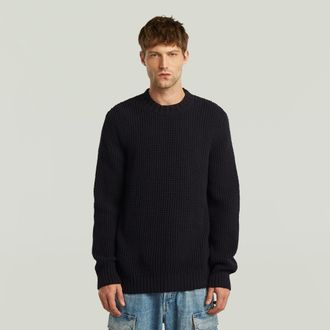 G-Star Chunky Knit Pullover - Schwarz - Herren
