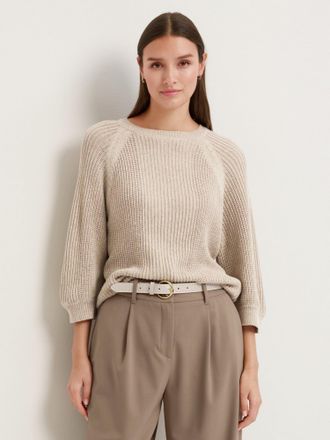 Peter Hahn Rundhals-Pullover Peter Hahn beige
