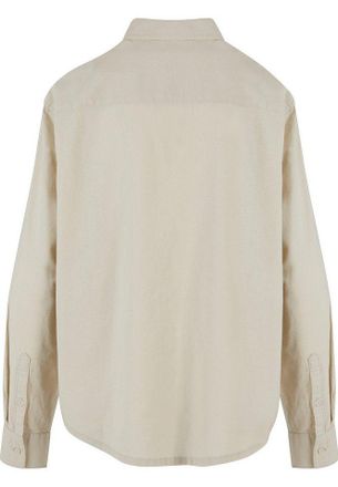 Urban Classics Blusentop Urban Classics Damen Ladies Linen Mixed Oversized Shirt