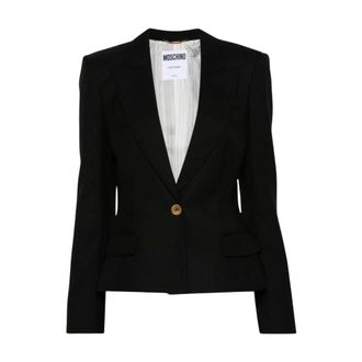 Moschino Femme, Vestes, Noir, Taille: 38 FR A0515 Blazer