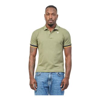 K-Way Homme, Tops, Vert, Taille: M Polo en Coton Stretch