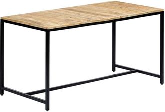 vidaXL Vidaxl - Table &agrave; manger 140x70x75 cm Bois de manguier massif brut