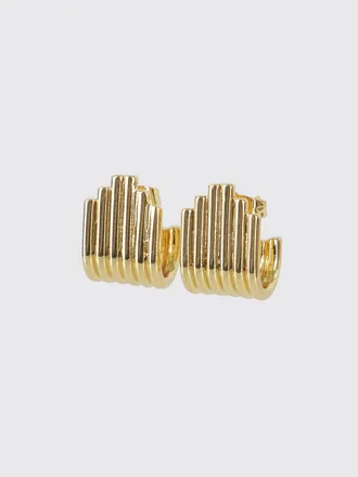Federica Tosi Boucles doreilles pendantes Lobo Lea en bronze plaqu&eacute; or 18 carats