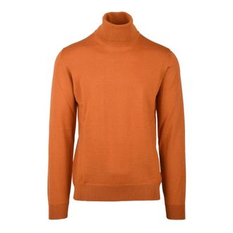 Alpha Studio Dolcevita Rollkragenpullover - - Knitwear - Herren - Orange - L
