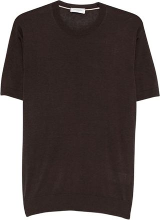 Paolo Pecora Homme, Pulls, Brun, Taille: L Tricot ras du cou