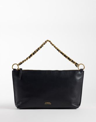 Tommy Hilfiger mini sac en cuir Downtown noir