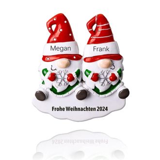 Generic Personalisierte Weihnachtsanh&auml;nger - 2025 Familie von 2,3,4,5,6, Christbaumkugel Personalisiert, Weihnachten Dekoration Geschenke, Geschenk f&uuml;r Partne