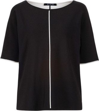 Tuzzi Nero Strickpullover mit Kontraststreifen