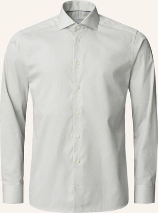 Eton Gestreiftes Fine Twill-Hemd Slim Fit gruen