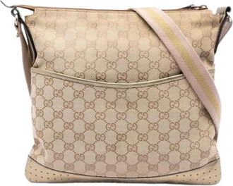 Gucci Sac bandouli&egrave;re vintage en toile Pre-owned - Femme - Pre-owned - Beige - Taille: ONE Size