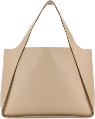 Stella McCartney Femme, Sacs, Beige, Taille: ONE Size Logo Tote Bag