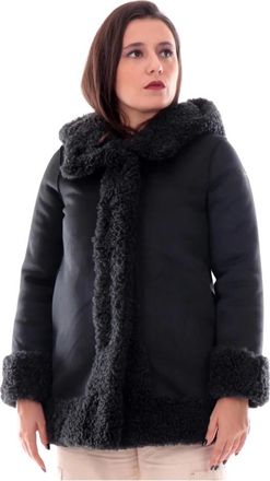 Roberto Ricci Design Veste R&eacute;versible en Fausse Fourrure - Femme - Vestes - Noir - Taille: 36 FR
