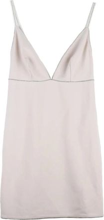 Elisabetta Franchi Femme, Robes, Beige, Taille: 42 FR Tubino Dress