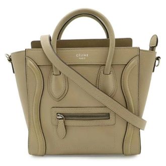 Celine Pre-owned Sac Nano Shopper en cuir - Femme - Pre-owned - Beige - Taille: ONE Size