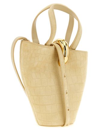 Jacquemus Womens Le Petit Mini Bag Beige Calfskin Leather