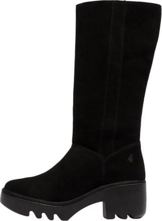 FLY London Femme Taab512fly Botte Haute Jusquau Genou, Noir, 35 EU