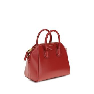 Givenchy Womens Antigona Top Handle Bag Red Calf Leather Bos