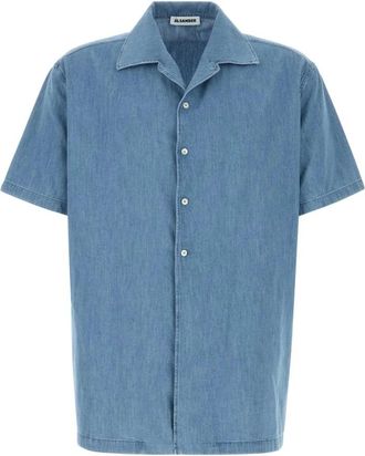 Jil Sander Homme, Chemises, Bleu, Taille: XL Shirt 223 Treated
