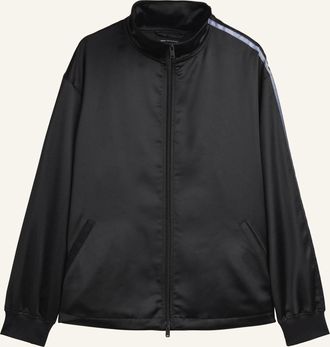 Yohji Yamamoto Y-3 Satin Gradient 3-Streifen Trainingsjacke schwarz