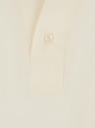 Victoria Beckham Womens Blouse V-Neck Silk White Blouses Shirt