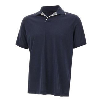 Paul & Shark Homme, Tops, Bleu, Taille: S Polo en maille fine