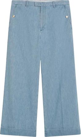 Valentino Garavani Homme, Jeans, Bleu, Taille: M Cuffed Denim Jeans