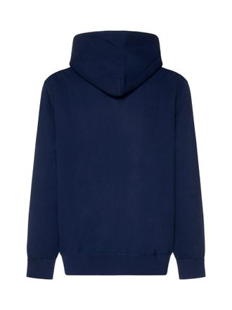 Polo Ralph Lauren Mens Full Zip Hoodie Blue Cotton Sweatshirts Sweater