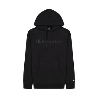 Champion Schwarzer Pro Script Logo Hoodie - - Sweatshirts & Hoodies - Herren - Schwarzk - XL