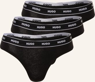 HUGO BOSS Hugo 3er-Pack String schwarz