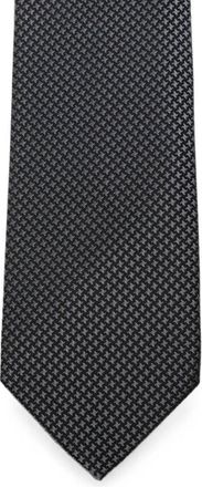 Tom Ford Silk Houndstooth Necktie - Gray