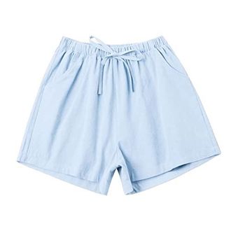 Generic Surv&ecirc;tement pour femme - Pantalon haut &eacute;l&eacute;gant, bleu ciel, 3XL