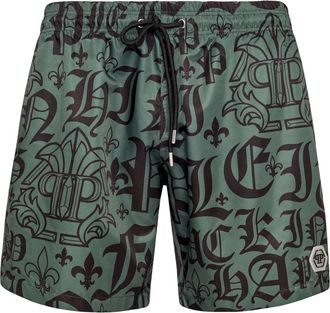 Philipp Plein Herren, Bademode, Grün, LGröße
